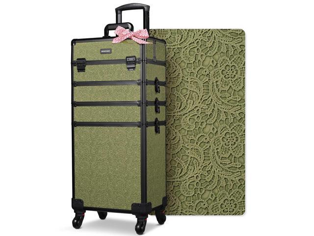 Click here for Byootique 4in1 Rolling Makeup Train Case Cosmetic... prices