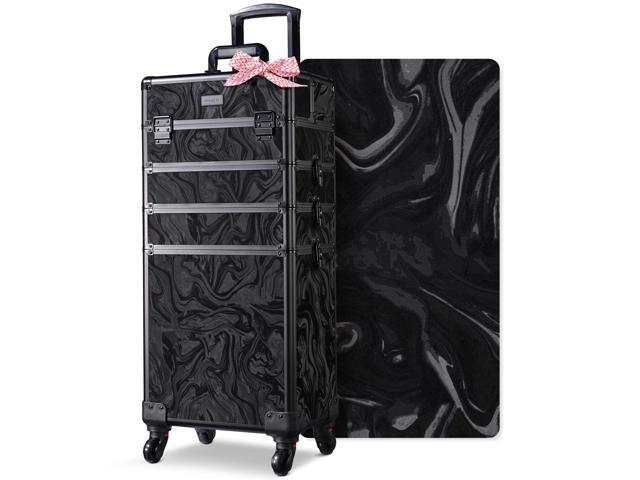 Click here for Byootique Rolling Makeup Train Case 4in1 Cosmetic... prices