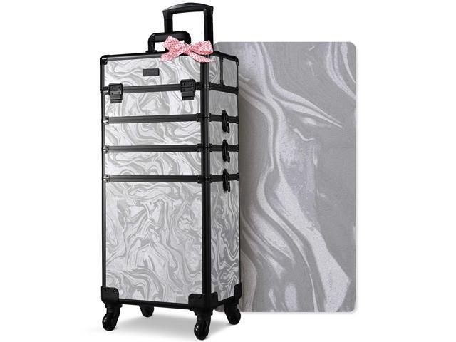 Click here for Byootique Rolling Makeup Train Case 4in1 Cosmetic... prices