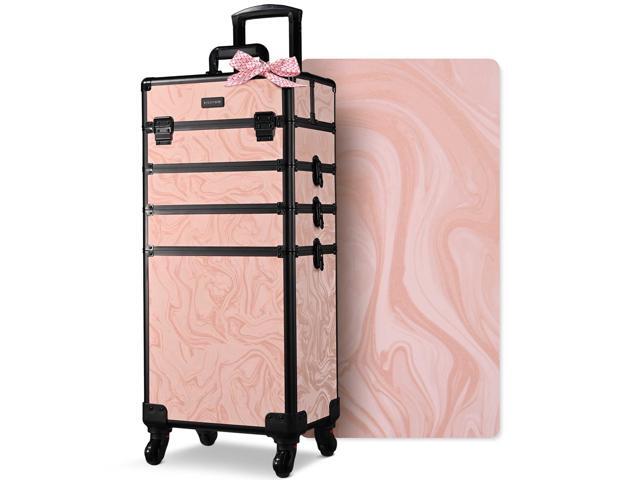 Click here for Byootique Rolling Makeup Train Case 4in1 Cosmetic... prices