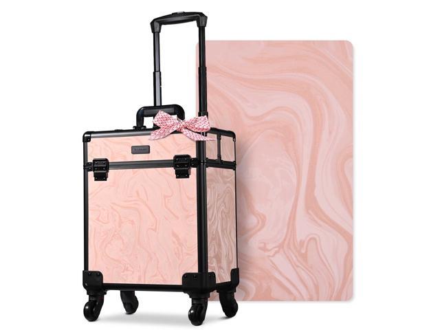 Byootique Rolling Makeup Train Case - Pink