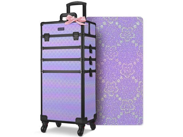 Click here for Byootique 4in1 Rolling Makeup Train Case Cosmetic... prices