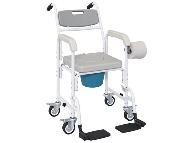 Click here for Yescom Rolling Bedside Shower Commode Wheelchair f... prices