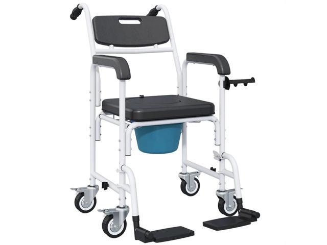 Click here for Yescom Bedside Shower Commode Wheelchair w/ wheels... prices