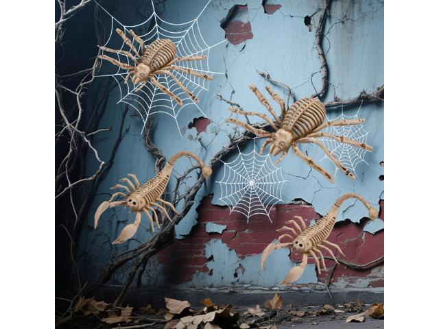 Click here for Yescom 2 Pcs Spider and 2 Pcs Scorpion Skeletons H... prices