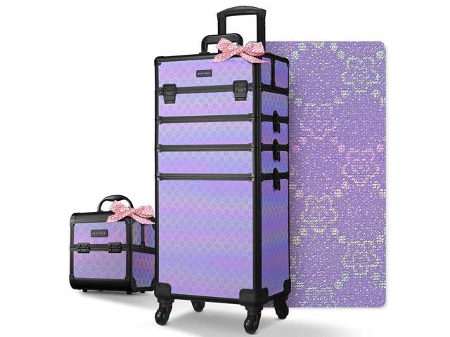 Click here for Byootique 4in1 Rolling Makeup Train Case w/ Cube C... prices