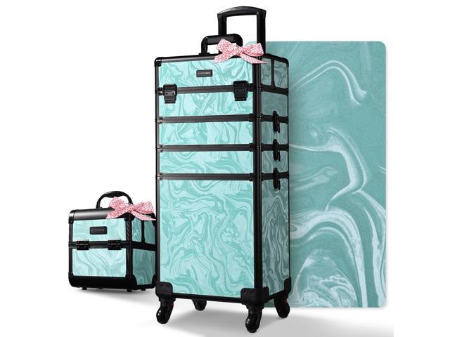 Click here for Byootique Rolling Makeup Train Case with Portable... prices
