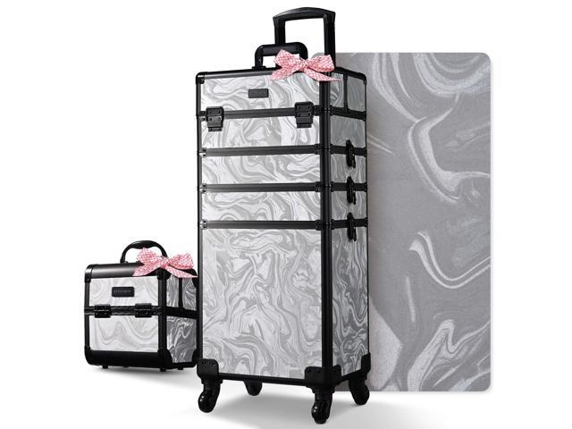 Click here for Byootique Makeup Train Case with Portable Cube Cas... prices