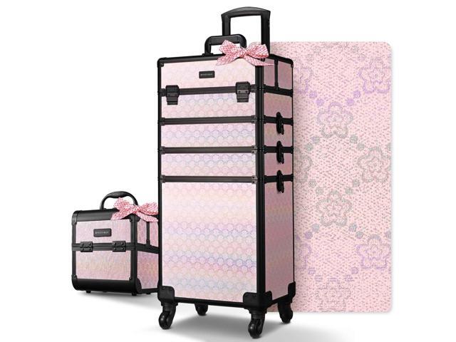 Click here for Byootique 4in1 Portable Makeup Train Case with Cub... prices