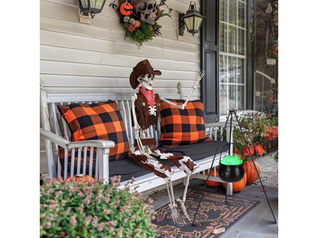 Click here for Yescom 5.4 Ft Life Size Cowboy Skeleton & Witches... prices