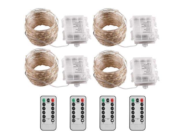 Click here for Yescom 4 Packs 66Ft LED Warm White Starry Fair Str... prices