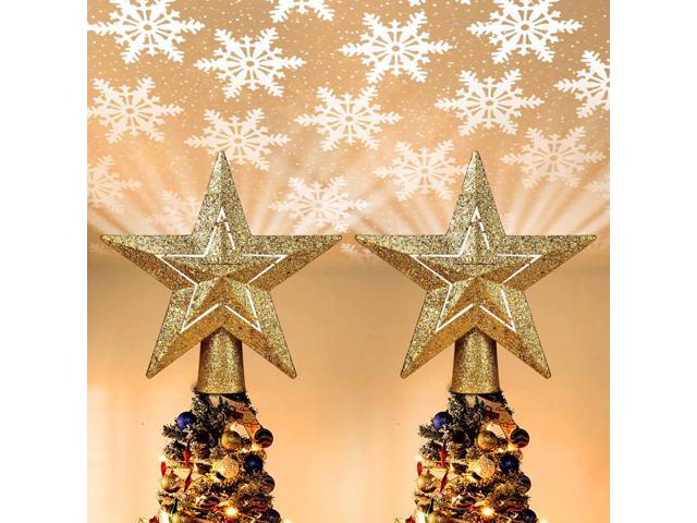 Click here for Yescom 2 Pack Christmas Tree Topper Star 3D Snowfl... prices