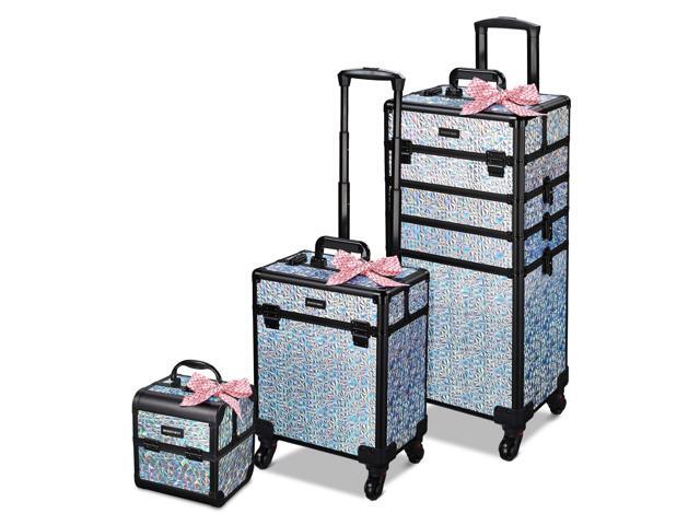 Click here for Byootique Rolling Makeup Train Case 3-Piece Cosmet... prices