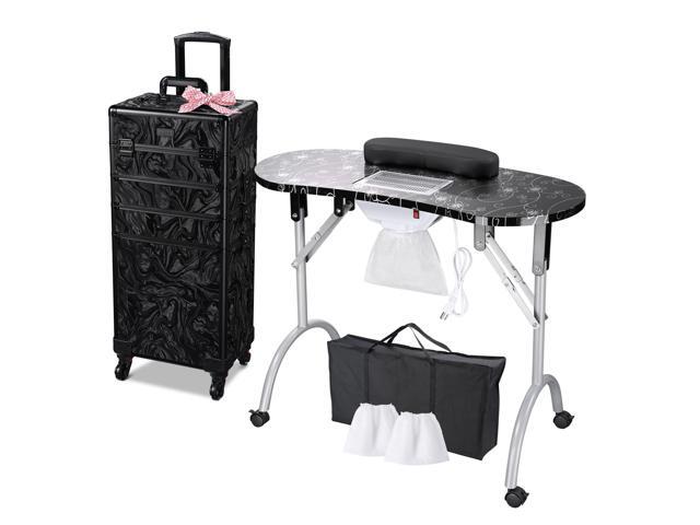 Click here for Byootique Folding Manicure Nail Table 4in1 Rolling... prices