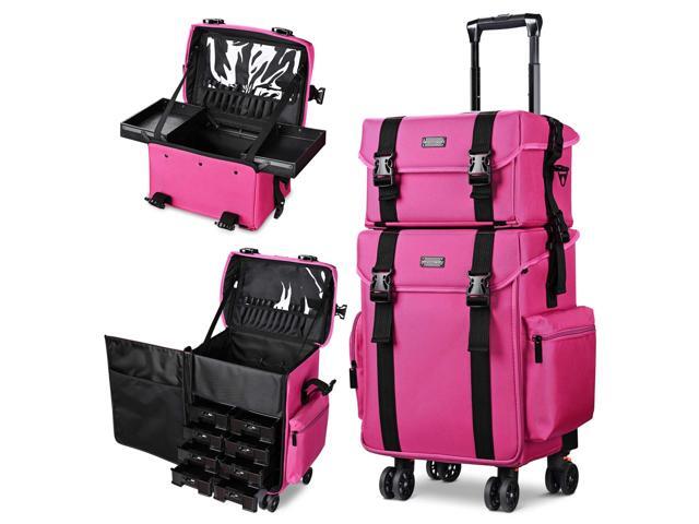 Click here for Byootique Deep Pink 2in1 Rolling Makeup Case Soft... prices
