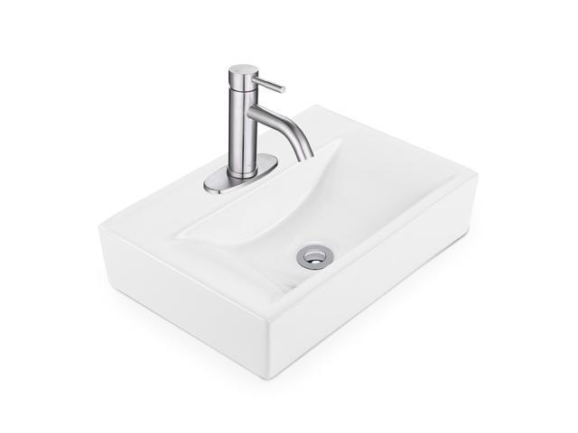 Click here for Aquaterior Rectangle Bathroom Ceramic Vessel Sink... prices