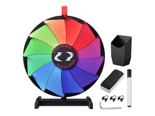 Click here for WinSpin 18 Tabletop Color Prize Wheel 12 Slots Edi... prices