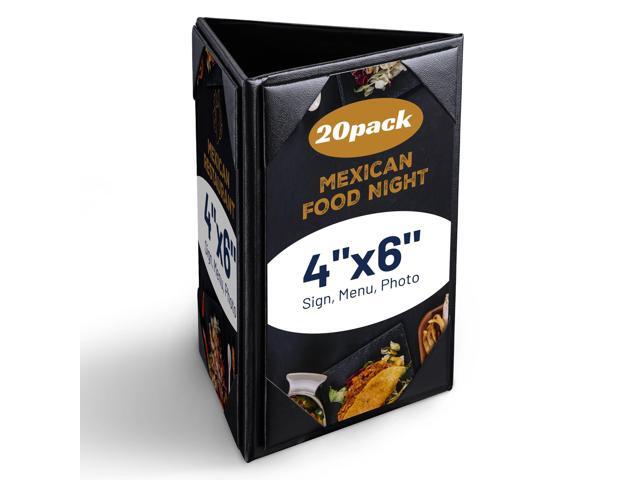Click here for WeChef 20 Pack 4x6 3 Sides Table Tent Holder Menu... prices