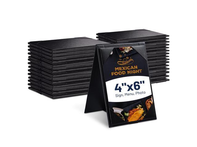 Click here for WeChef 30 Pack 4x6 Double-Sided Menu A-Frame Holde... prices