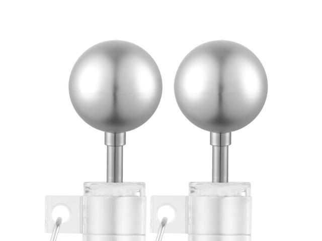 Click here for Yescom 2 Packs 3 Flagpole Silver Ball Top Finial O... prices