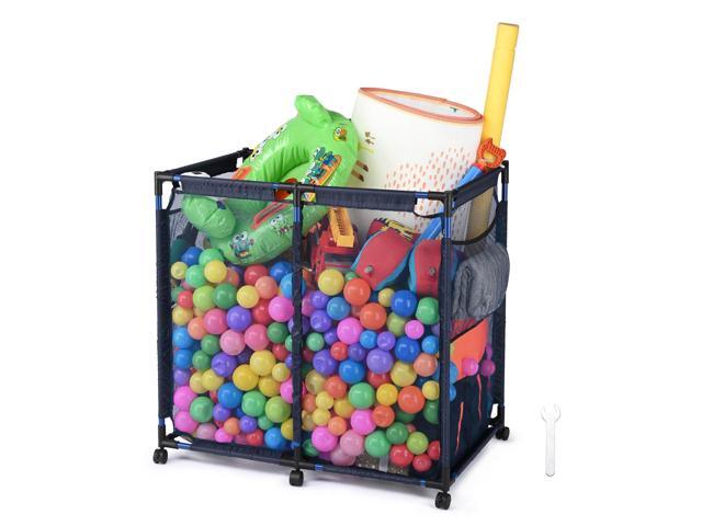 Click here for Yescom Metal Frame 6 Wheels Large Mesh Pool Storag... prices