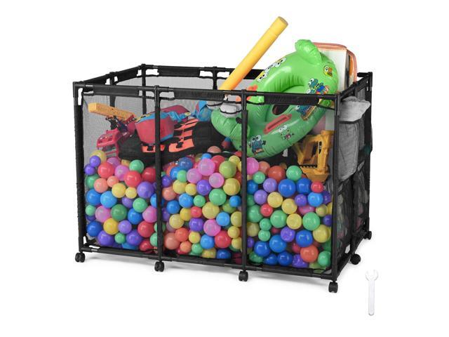 Click here for Yescom Metal Frame 10 Wheels Rolling Mesh Pool Sto... prices