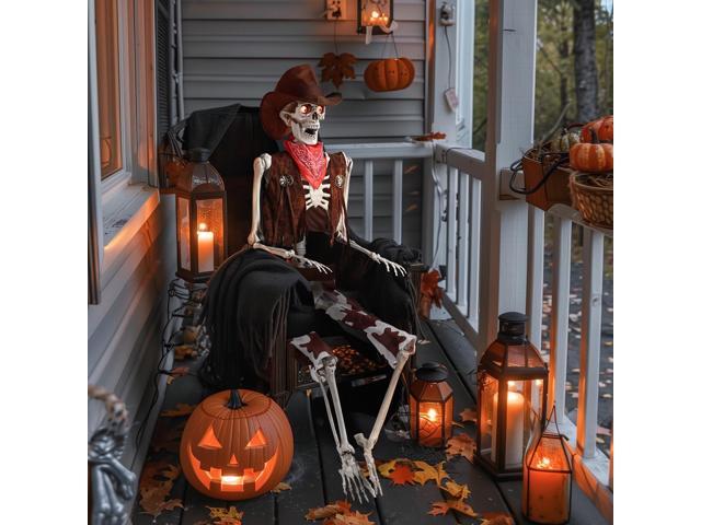 Click here for Yescom Life Size Skeleton Poseable with Glowing Ey... prices
