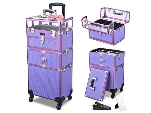 Click here for Byootique 2in1 Nail Polish Organizer Rolling Makeu... prices