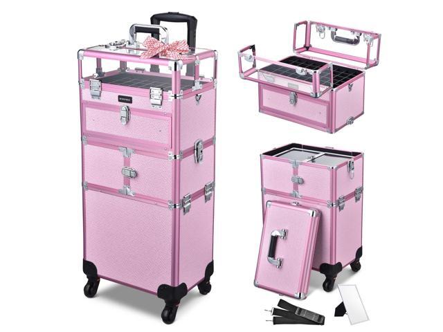 Click here for Byootique 2in1 Nail Polish Organizer Rolling Makeu... prices