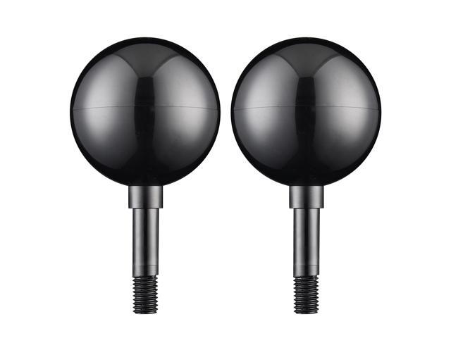 Click here for Yescom 3 Flagpole 2 Pack Black Ball Top Finial Orn... prices