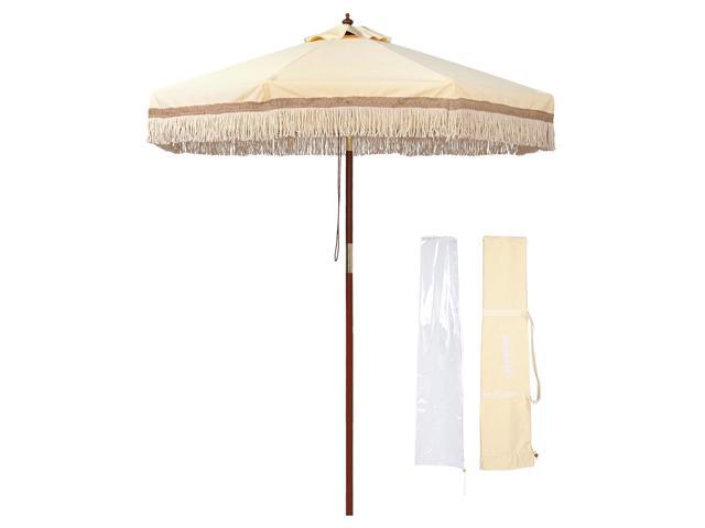 Click here for LAGarden BOHO 7 Fringe Patio Umbrella with Tassels... prices
