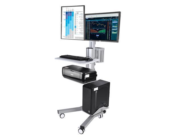 Click here for Yescom Desktop PC Mobile Cart for Dual Monitor Whe... prices