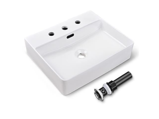 Click here for Aquaterior 20 Rectangle Bathroom Vessel Sink White... prices