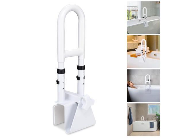 Yescom Bathtub Grab Bar Safety Rail Adjustable Shower Handle Locking Clamp 330Lbs - Natrual