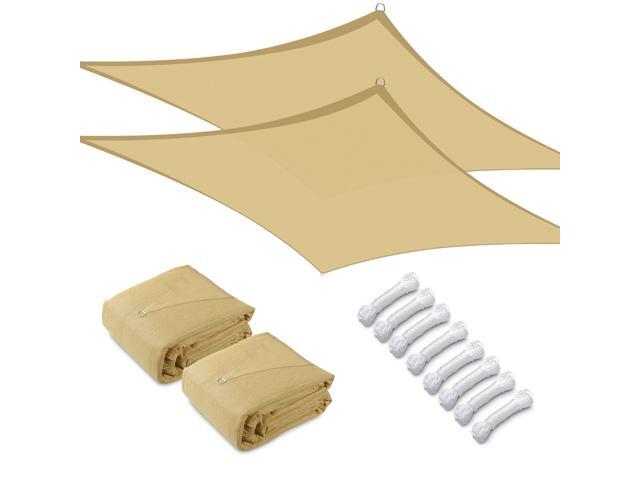 Click here for Yescom 19x13 Ft Rectangle HDPE Sun Shade Sail Cano... prices