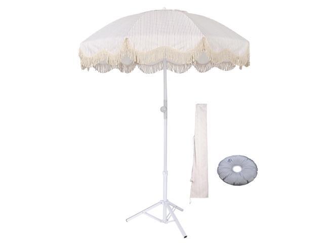 Click here for LAGarden Fringe Patio Umbrella with Base Included... prices