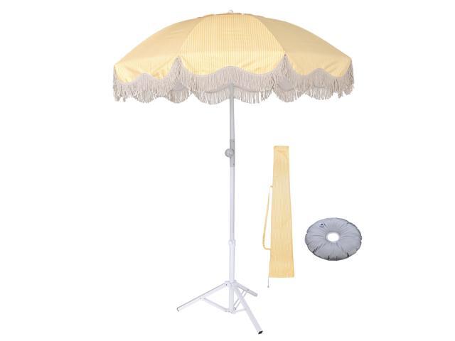 Click here for LAGarden Fringe Patio Umbrella with Base Included... prices
