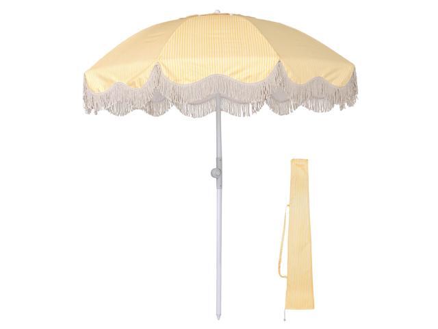 Click here for LAGarden 6Ft Fringe Patio Umbrella with Push Butto... prices
