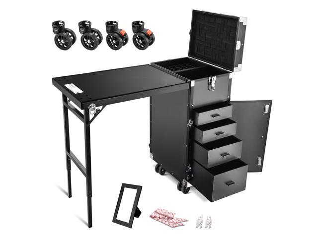 Click here for Byootique Aluminum Rolling Nail Table with 4 pcs R... prices