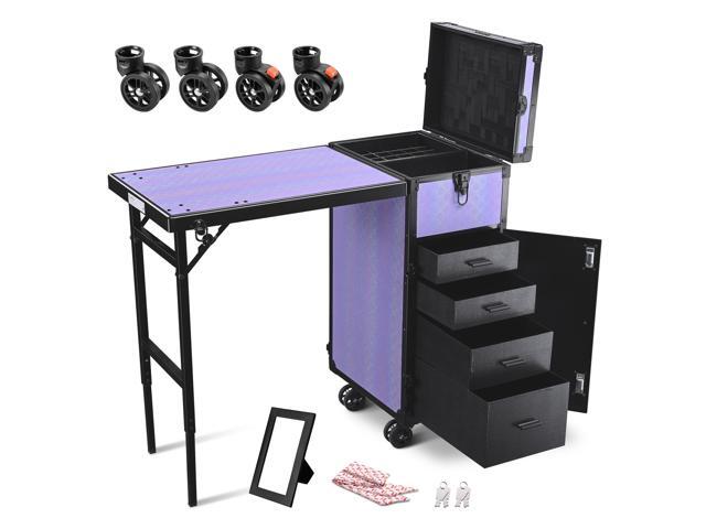 Click here for Byootique Rolling Makeup Train Case Nail Table w/... prices