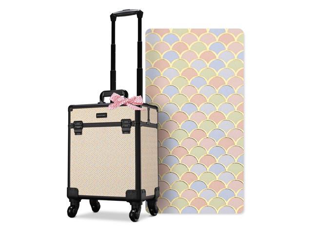 Click here for Byootique Rolling Makeup Train Case on Wheels Cosm... prices