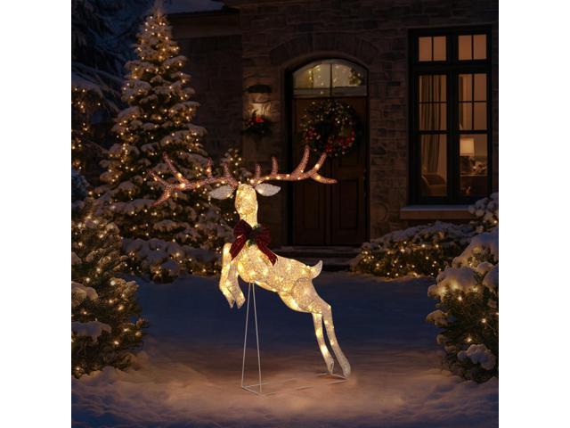 Click here for Yescom 5FT Pre-lit Lighted Jumping Reindeer Christ... prices