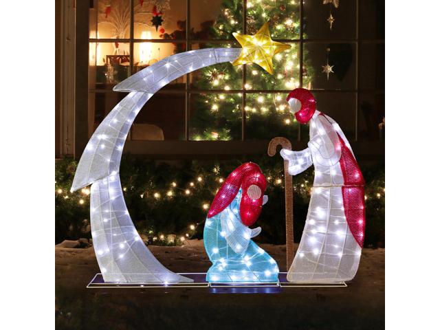 Click here for Yescom 3.7FT Lighted Christmas Nativity Scene Deco... prices