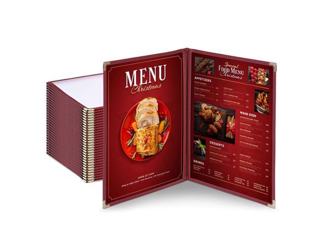 Click here for Wechef 30 Pack Restaurant Menu Covers 8.5x11 2 Pag... prices