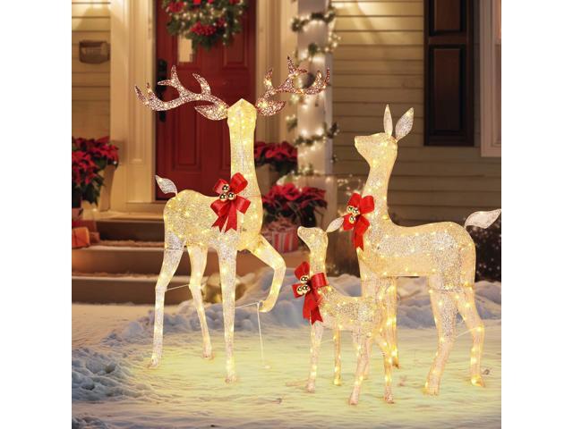 Click here for Yescom Blessing 3Pcs Large Lighted Christmas Deer... prices