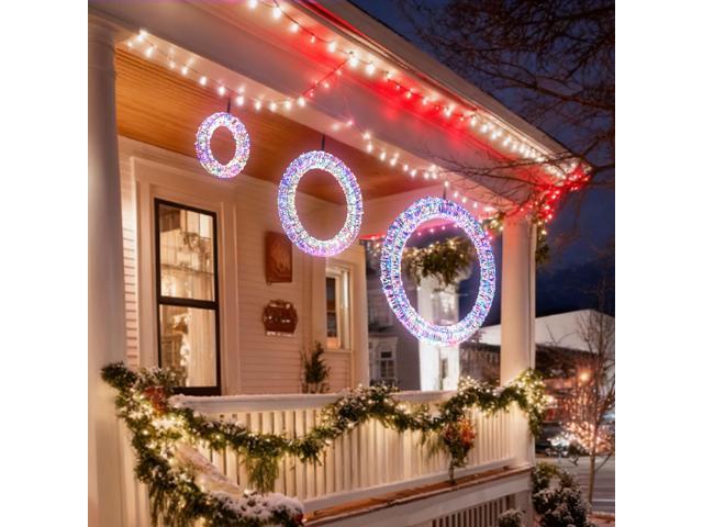 Click here for Yescom 3 Pcs Pre-Lit 1700 LED Outdoor Lighted Chri... prices