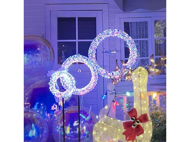 Click here for Yescom 3 Piece Pre Lit LED Lighted Christmas Wreat... prices