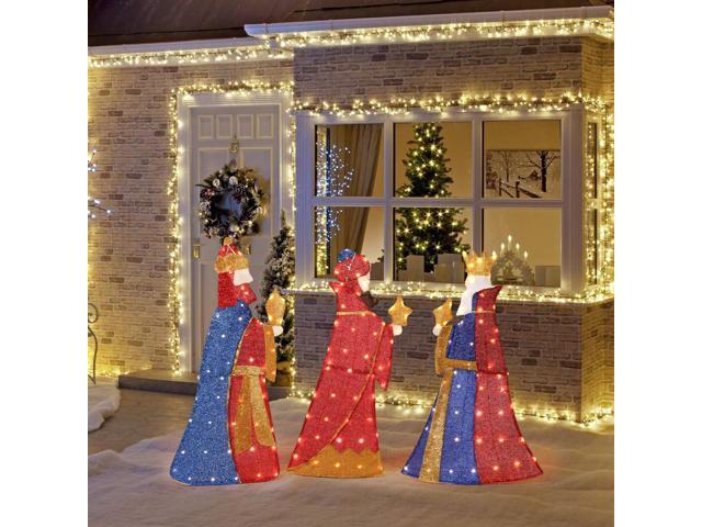 Click here for Yescom 3-Piece Pre-lit Lighted 2D Three Kings with... prices