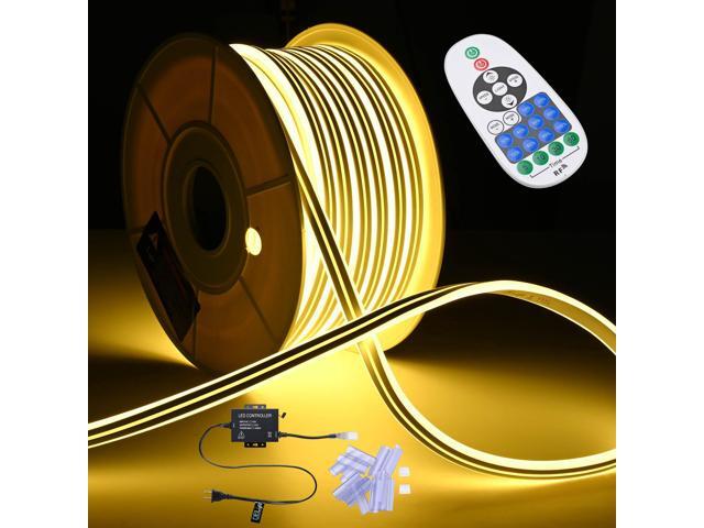 Click here for DELight 100FT Warm White Neon Rope Lights with Rem... prices