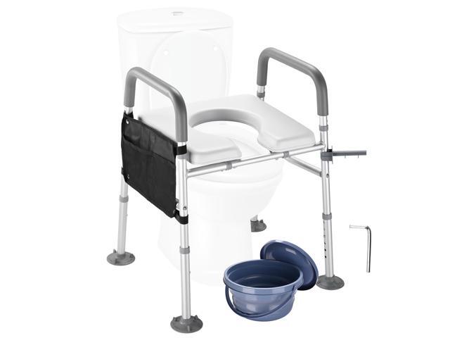Click here for Yescom Raised Toilet Seat Riser Adjustable Bedside... prices